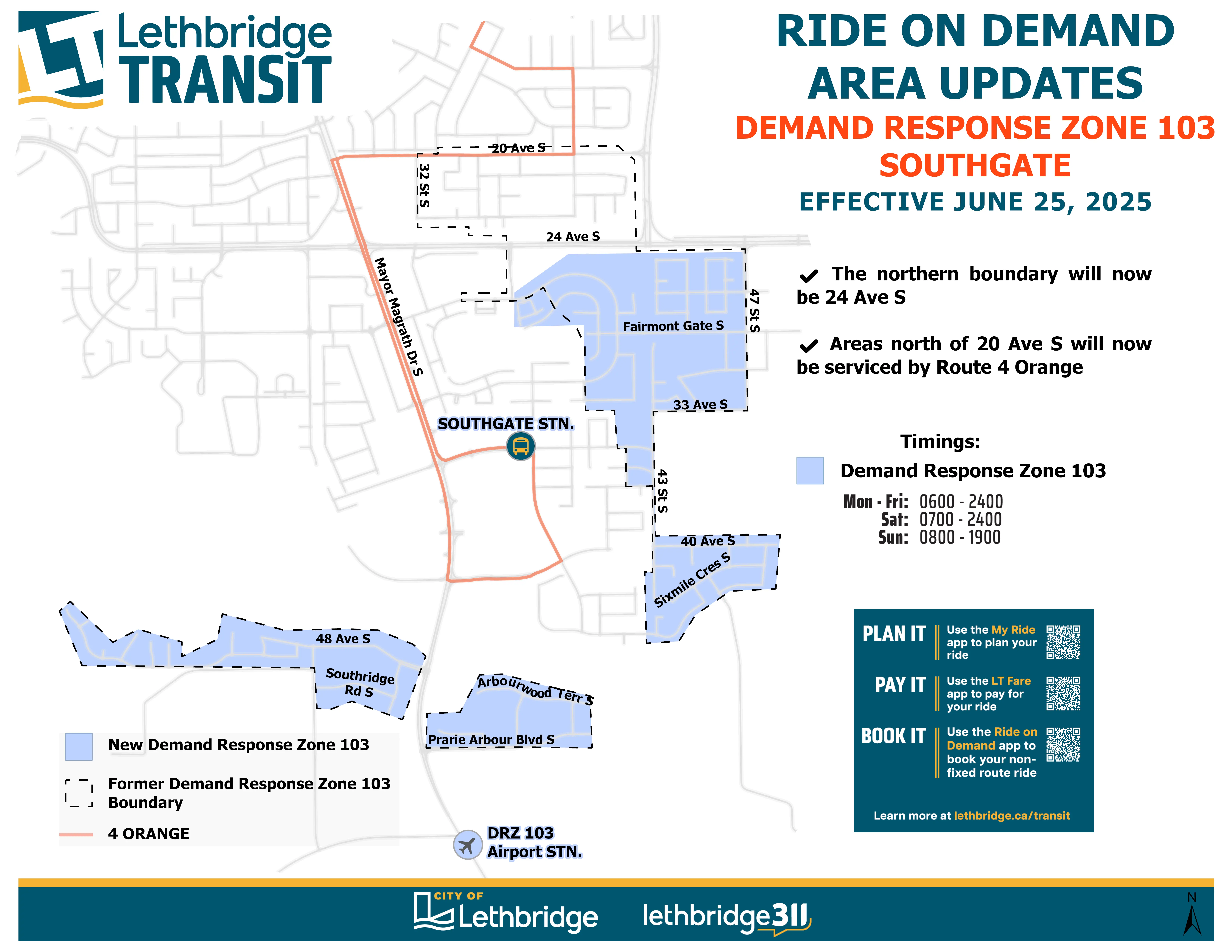 Lethbridge Transit updates routes to better serve growing ...